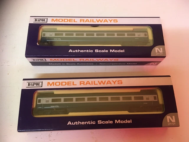 LOT..661X....N GAUGE DAPOL MK3 BLUE/GREY INTERCITY .X ..2..M12068 ...