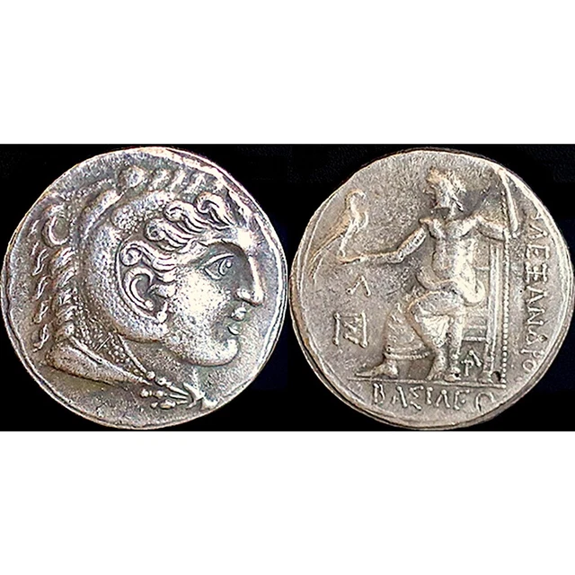 ANCIENT GREEK COIN-SILVER Tetradrachm-Alexander the great-ca 336-323 B ...