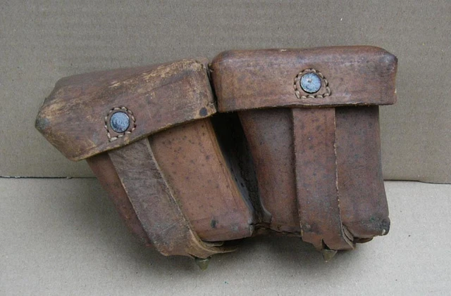ORIGINAL BULGARIAN GERMAN Ally WWII Steyr Mannlicher M95 Leather Ammo ...