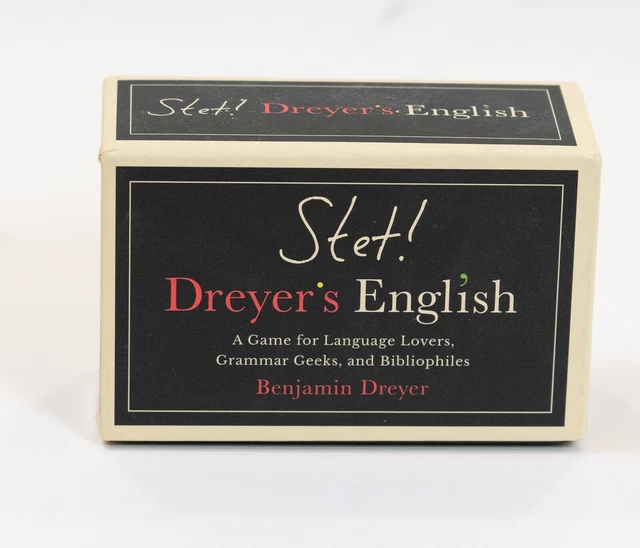 STET! DREYER'S ENGLISH: A Game for Language Lovers and Grammar Geeks ...