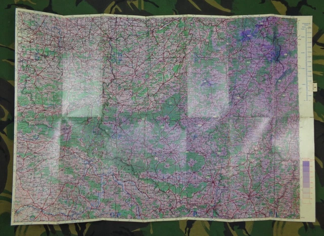 RARE WW2 BRITISH TANK MAP (BATTLE of the BULGE) BASTOGNE, HOUFFALIZE ...