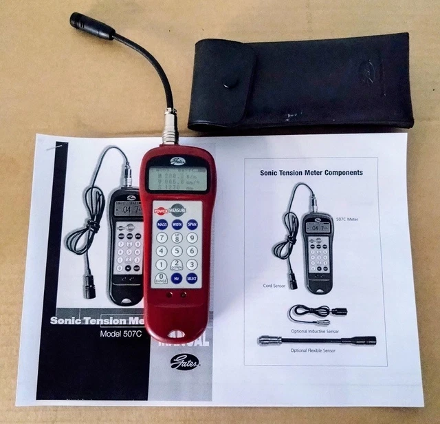 GATES SONIC TENSION Meter Model 507C - Used Tool £210.50 - PicClick UK