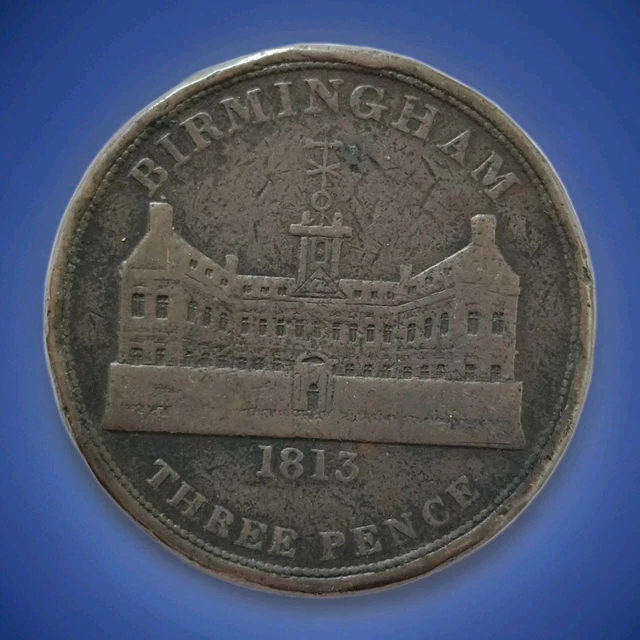 1813 BIRMINGHAM WORKHOUSE One Penny Token Coin | Collectable Grade £45. ...