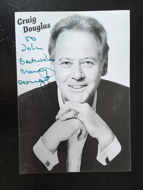 CRAIG DOUGLAS - Chart Topping Singer - Excellent Signed Promo Photo £8. ...