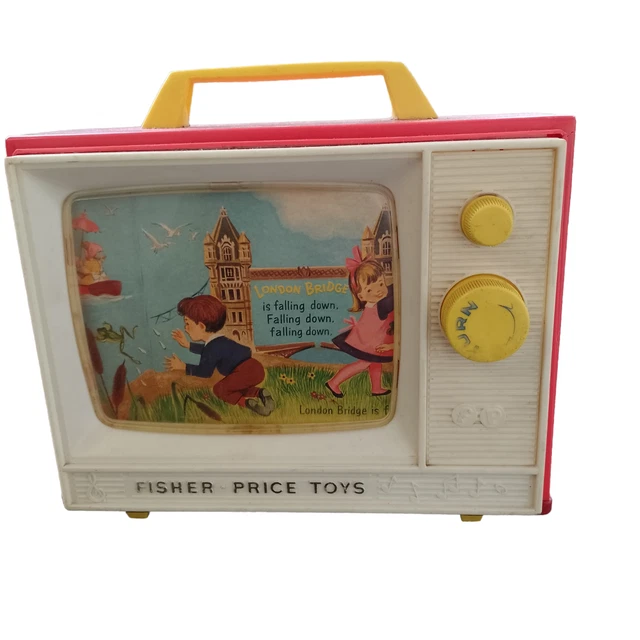 VINTAGE RETRO FISHER Price Giant Screen Music Box Tv 1966 £12.99 ...