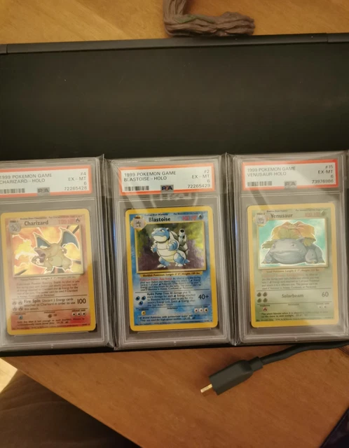 POKÉMON BASE SET Trio Charizard PSA 6/Blastoise PSA 6 / Venusaur PSA 6 ...