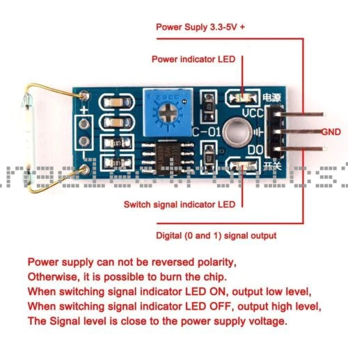 NEW REED SENSOR module magnetron module reed switch MagSwitch For ...