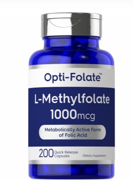 OPTI-FOLATE L-METHYLFOLATE 1000MCG-200 Caps, Active Folic Acid ...