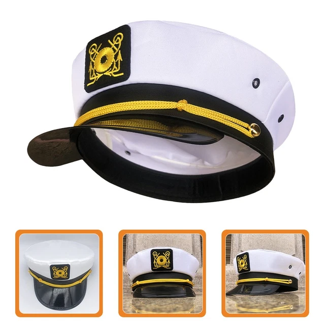 NOVELTY HAT BOATING Accessories Sailor Navy Hats Captain Cosplay £11.99 ...