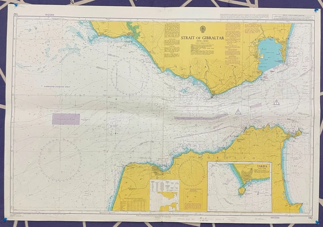 ADMIRALTY 142 STRAIT OF GIBRALTAR Map Chart Maritime Genius Nautical ...