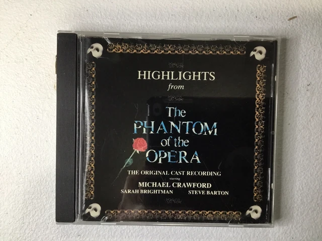 HIGHLIGHTS FROM THE Phantom of the Opera, Original Cast CD, MULTIPLES ...