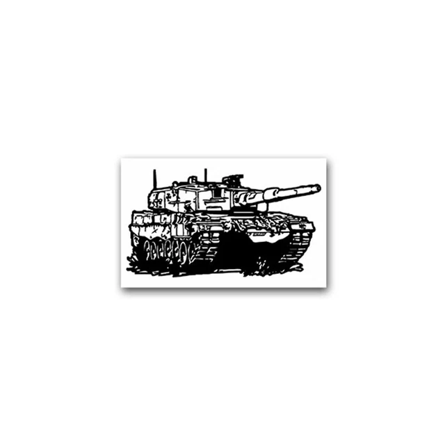 AUFKLEBER/STICKER LEOPARD 2A4 Panzer Kampfpanzer Deutschland BW 11x7cm ...