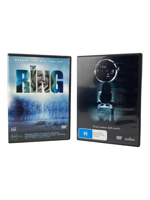 THE RING 1&2 DVD Horror Movie Film Dreamworks Region 2,4 PAL Naomi ...