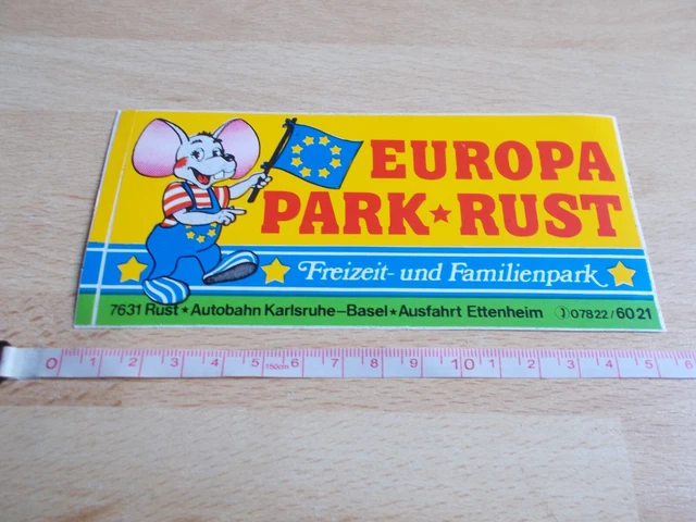 AUTOCOLLANT PARC D'ATTRACTIONS EUROPA PARK - RUST EUR 3,00 - PicClick FR