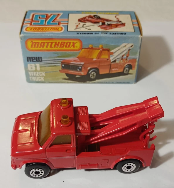 MATCHBOX SUPERFAST, 61 Ford Wreck truck, rare all red. Mint in box EUR ...