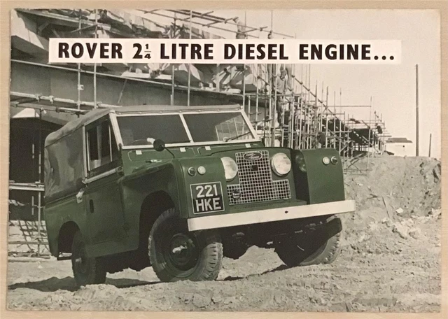 LAND ROVER 2¼ LITRE DIESEL ENGINE 4x4 Sales Brochure 1961 #623 £29.99 ...
