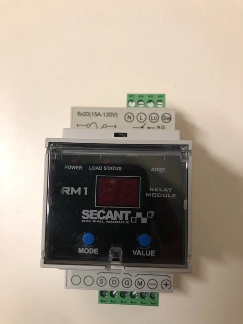 SECANT RM1 RELAY cardio lighting control, RM1-120 V-42825. (NEW). $190. ...