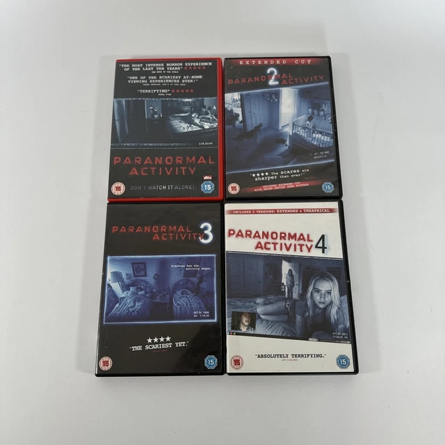 PARANORMAL ACTIVITY 1-4 DVD Bundle 4 Movie Titles EUR 8,28 - PicClick IT