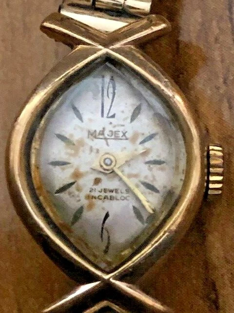 VINTAGE RARE EXQUISITE Majex 21 Jewels Incabloc Mechanical Ladies ...