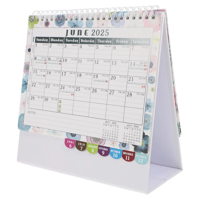 ACADEMIC YEAR 2025 Standing Flip Desk Calendar 2025 Desk Calendar ...