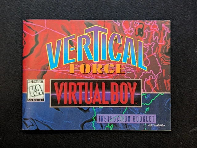 VIRTUAL BOY VERTICAL Force Nintendo Instruction Booklet Mint EUR 23,43 - PicClick FR
