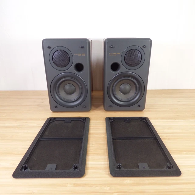 JVC SP-UXD88 BOOKSHELF HiFi Speakers Dynamic Axial Drive Woodgrain 4 ...