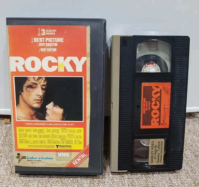 ROCKY - ( PRE-CERT) 1st release. VHS Ex-Rental -red label. super rare ...