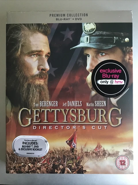 GETTYSBURG DIRECTOR’S CUT Blu-Ray Premium Hmv Edition 1993 Brand New & Sealed 📀 £13.59 - PicClick UK