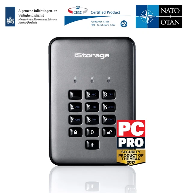 ISTORAGE IS-DAP2-256-SSD-256-C-G 256GB Diskashur Pro2 SSD EUR 340,28 - PicClick FR