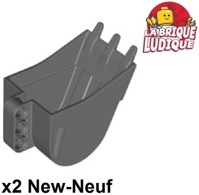 LEGO TECHNIC 2X Benna Digger Godet Escavatore 4X7 Grigio Scuro 24120 ...