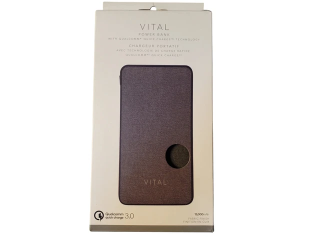 VITAL POWER BANK 15000mAh Qualcomm quick charge 3.0 $49.00 - PicClick CA