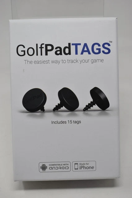 GOLF PAD TAGS Smart Golf Club Tracker System 15 Tags for iPhone Android ...