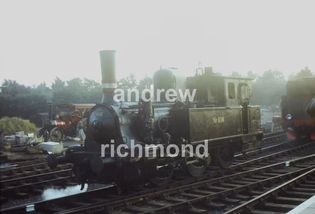 DENMARK RAILWAY STEAM Locomotive No. 656 1970s Original 35mm Slide ...