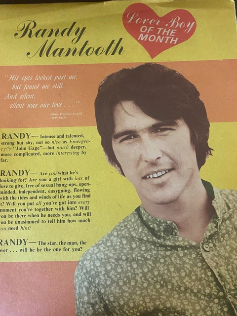 Randolph Mantooth Randy Emergency Full Page Vintage Clipping 2 95