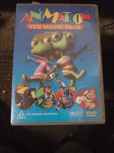 ANIMATION TEN MOVIE Pack Children's Kids DVD 4 Disc Pack. Preowned Free ...