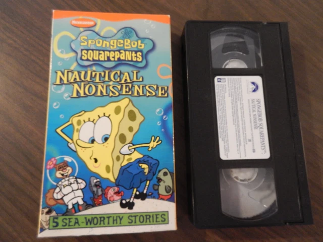 SPONGEBOB SQUAREPANTS NAUTICAL Nonsense Vhs Nickelodeon Kids Vhs Tv ...