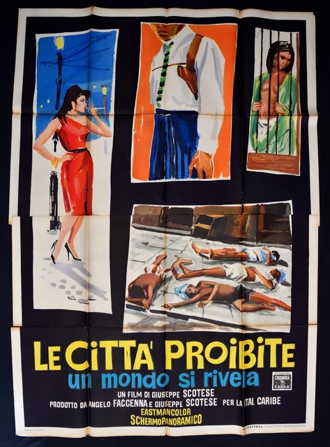 MANIFESTO LE CITTA' PROIBITE giuseppe scotese un mondo si rivela A289 ...