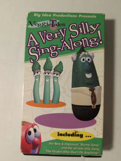 VEGGIETALES A VERY Silly Sing-Along VHS Video Tape VCR Christian Songs ...