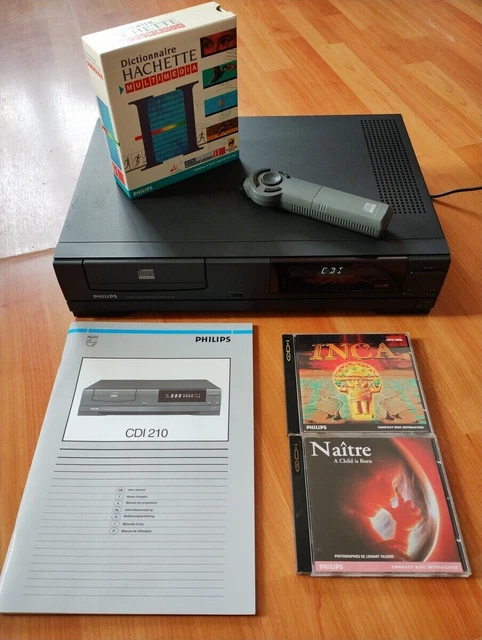 PHILIPS CDI 210 COMPACT DISC INTERACTIVE PLAYER CONSOLE LETTORE CD ...