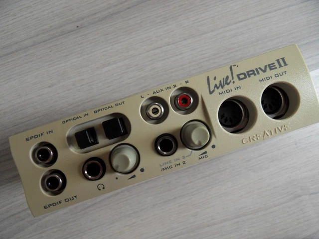 SOUND BLASTER LIVE! sound card (CT4760) with Live!Drive II (CT4860) £16 ...