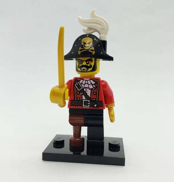 LEGO SERIES 8 Pirate Captain Minifigure 8833 CMF Collectible Minifigure ...