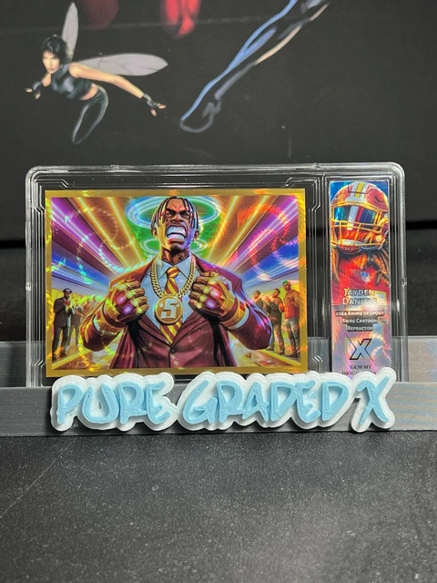 JAYDEN DANIELS LSU 2024 Anime of Sport Draft Notte Oro 1/1 Commanders ...