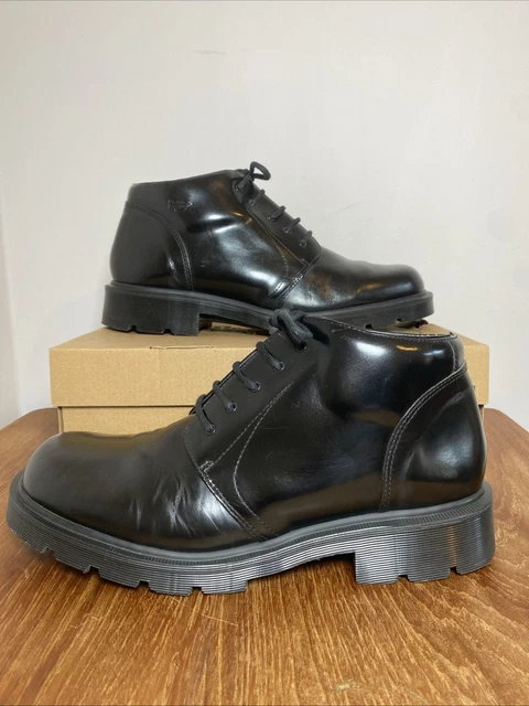 DR MARTENS DOCS DM’s 9A43 Rare Made In England Black Boot Square Toe UK ...