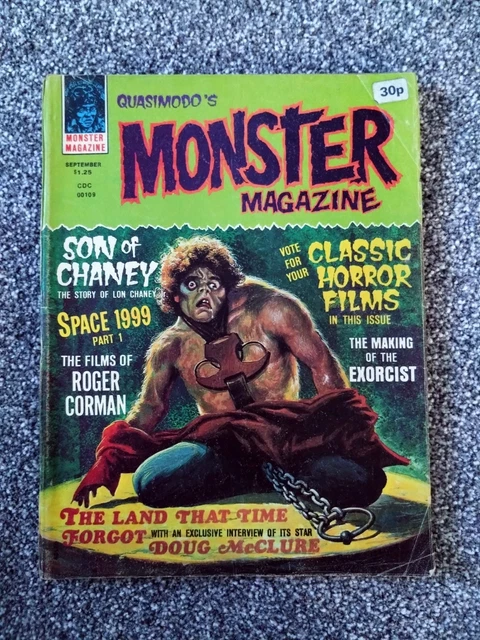 MONSTER MAGAZINE #4 Vintage Classic Horror Mayfair Magazine Quasimodo ...
