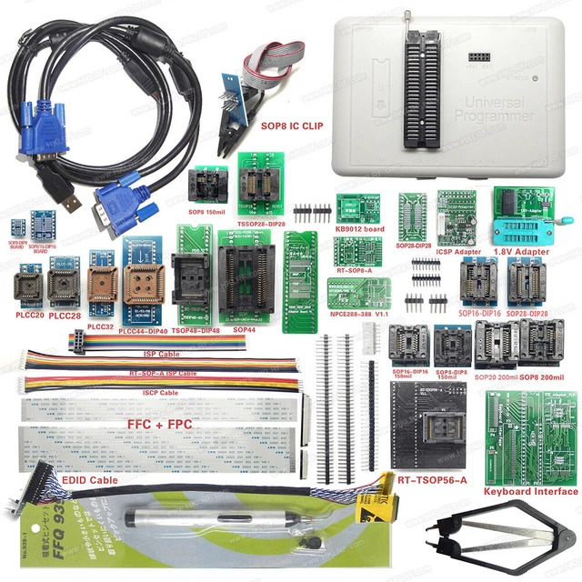RT809H PROGRAMMER IC read and Write EMMC-NAND FLASH Programmer ...
