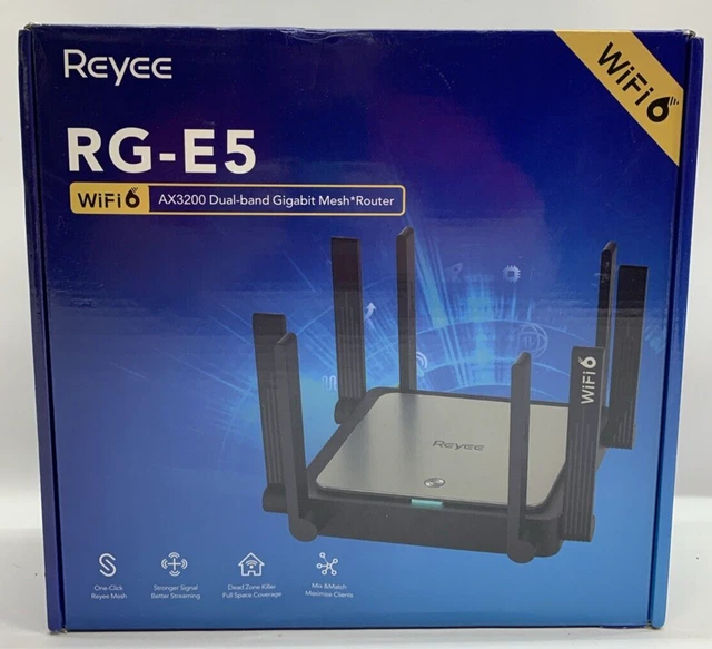 REYEE MODEL RG-E5 WiFi 6 AX3200 Dual-band Gigabit Mesh Home, Gaming ...