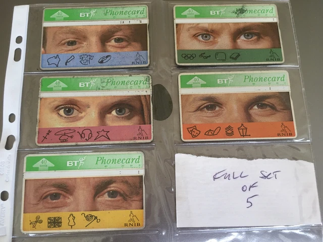 BRITISH TELECOM [& OTHERS] OFFICIAL PHONE CARDS ON PAGE FROM COLLECTION ...