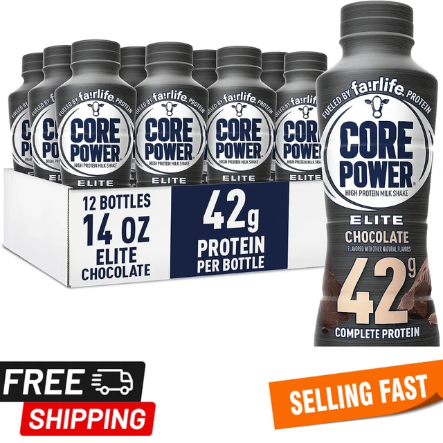 CORE POWER FAIRLIFE Elite 42g High Protein Milk Shakes For All Diets ...
