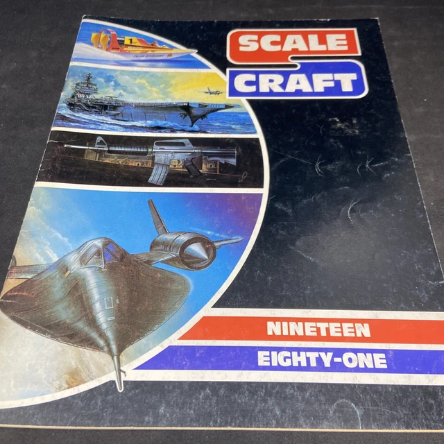 1981 SCALE CRAFT Model Kits Hobby Catalog Toy Cars Racers Jets Ships ...