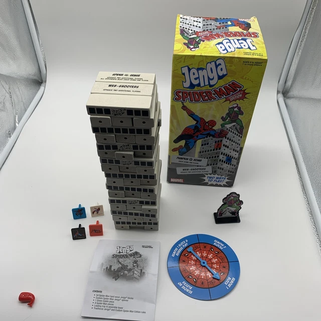 HASBRO BOARD GAME Jenga - Marvel Spider-Man Collector's Edition 2012 ...